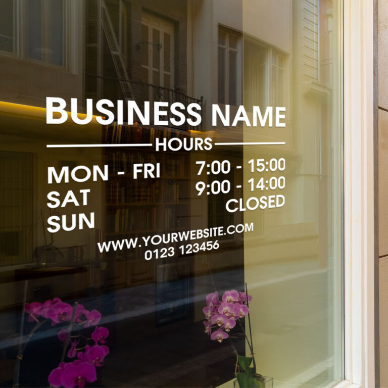 Shop Window Stickers | Shop Window Decals | Window Stickers